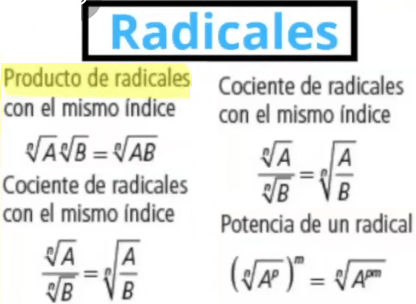 Radicales – MATEMÁTICAS EN LA ESO Y BACHILLERATO